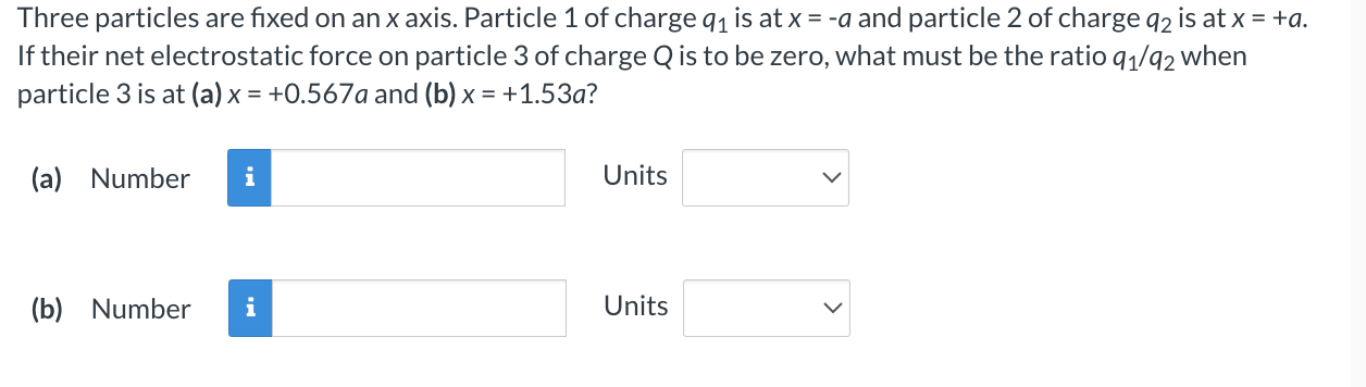 Solved Three particles are fixed on an x axis. Particle 1 of | Chegg.com