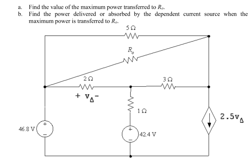 Solved The variable resistor (Ro) in the circuit in Fig. 4 | Chegg.com