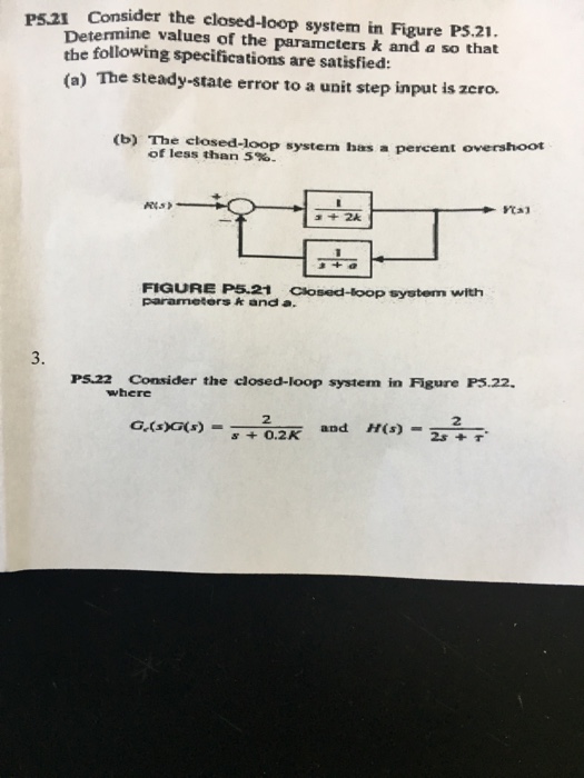 Solved P521 Consider the closed-loop system in Figure PS.21 | Chegg.com