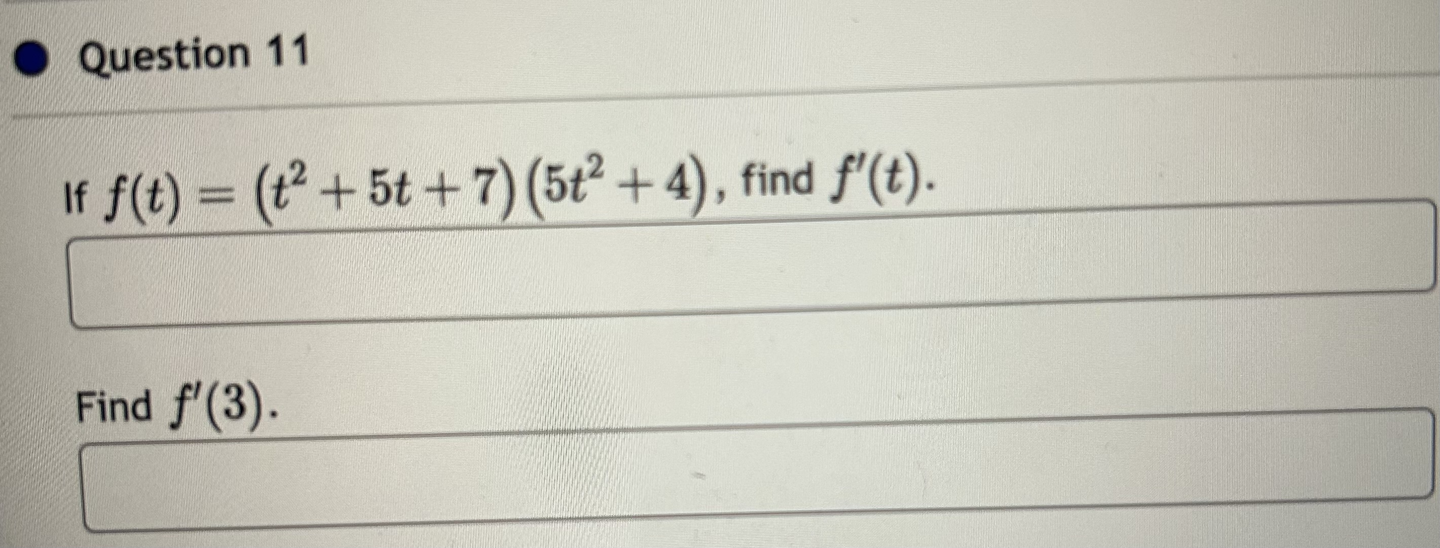 Solved f(x)=x6e7xf(x)=5xln(x) Find | Chegg.com