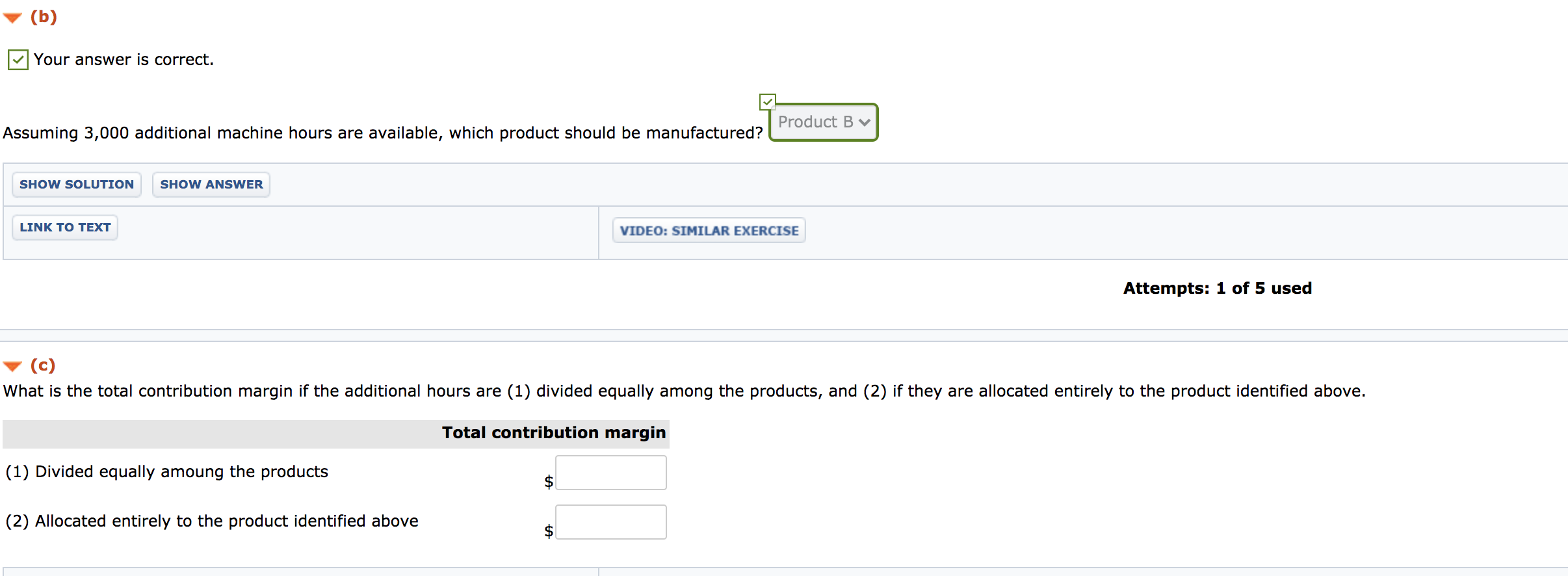 Solved Exercise 19-11 a-c (Video) (Part Level Submission) | Chegg.com