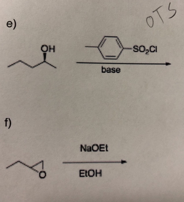 Solved e) so c ?? base NaOEt EtOH | Chegg.com