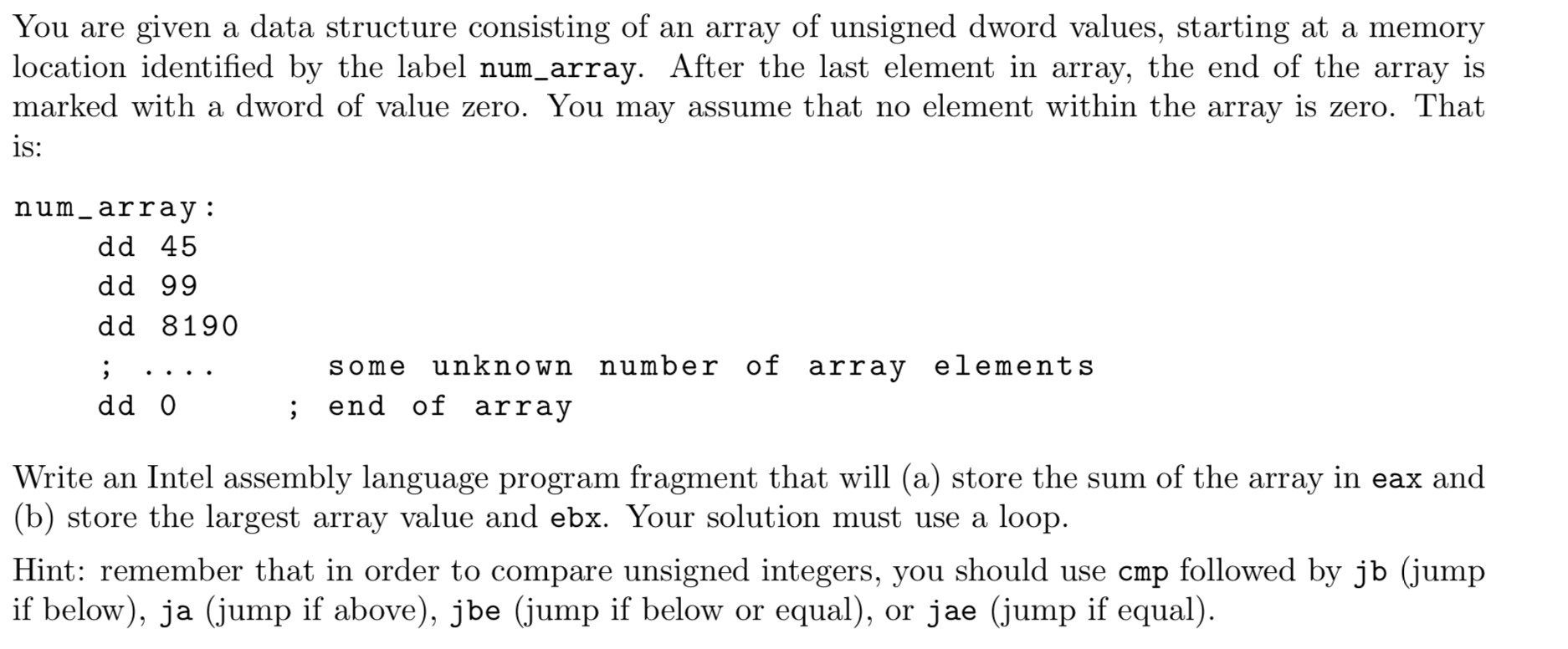You are given a data structure consisting of an array | Chegg.com