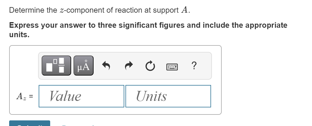 Solved The forked rod is supported by a collar at A, a | Chegg.com