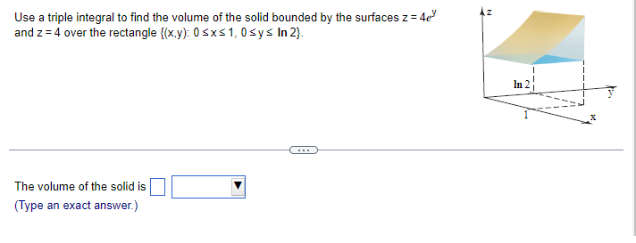 Solved Use a triple integral to find the volume of the solid | Chegg.com