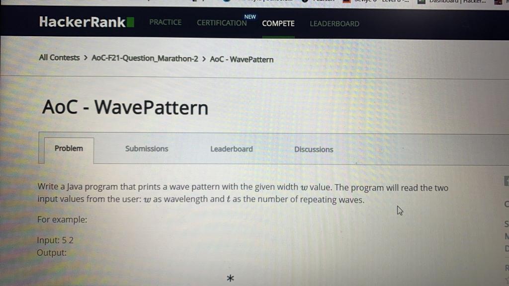 Solved nacker HackerRank PRACTICE NEW CERTIFICATION COMPETE | Chegg.com