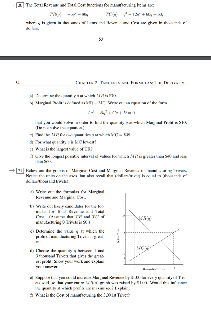 Solved Worksheet #10 Using the Marginal Revenue and Marginal | Chegg.com