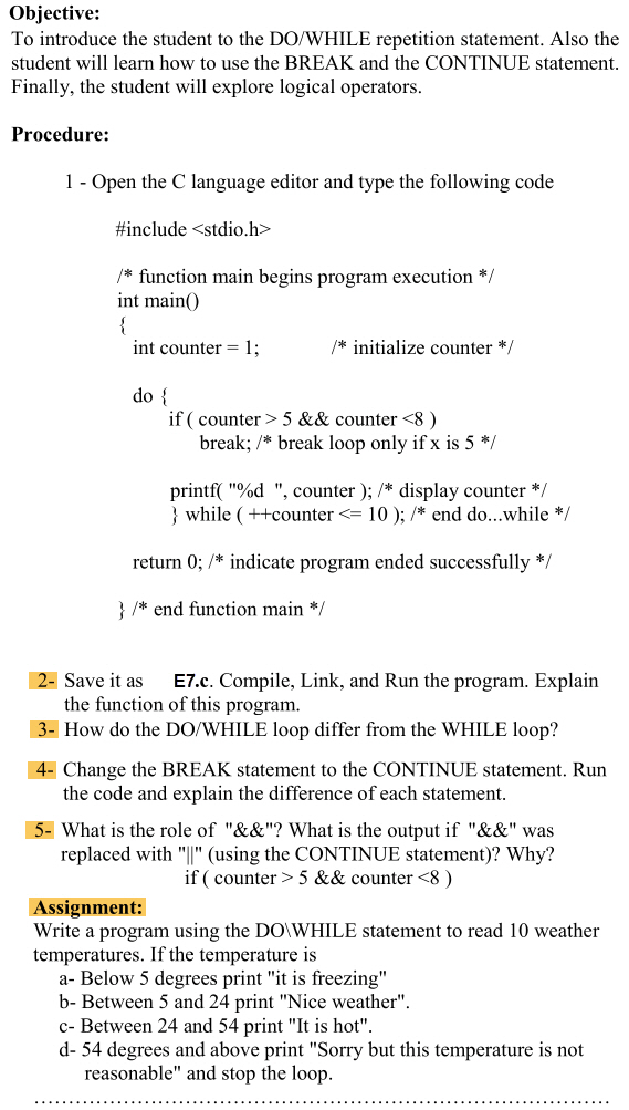 Solved (E7.c) -C language using CodeBlocks software. -You | Chegg.com