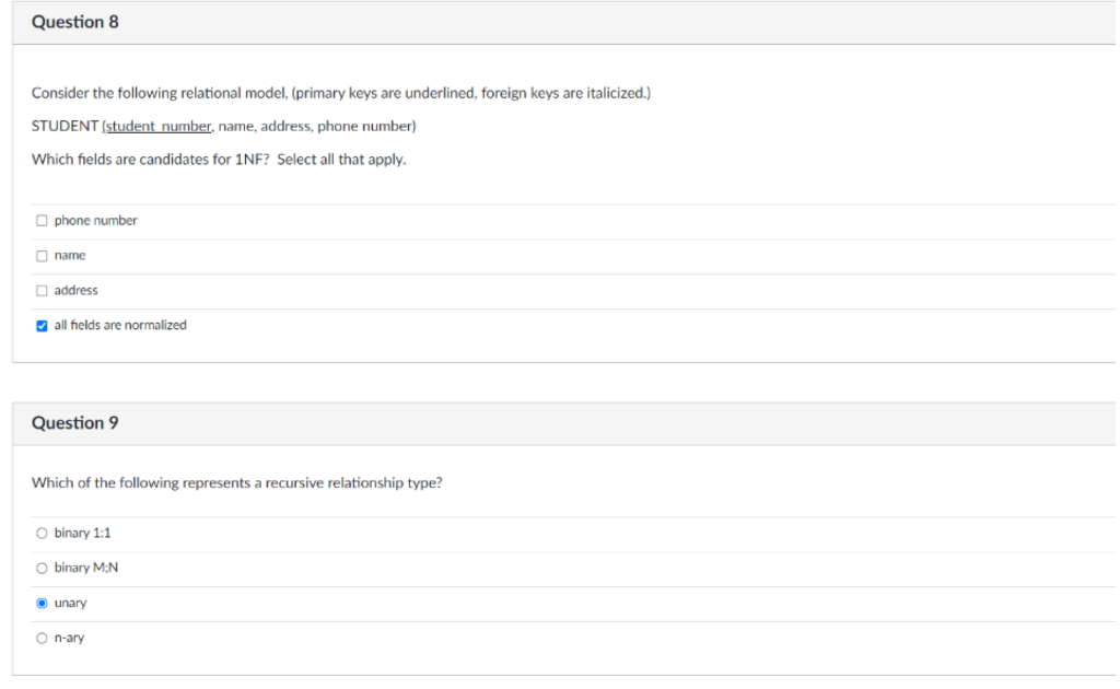 Solved Consider the following relational model, (primary | Chegg.com