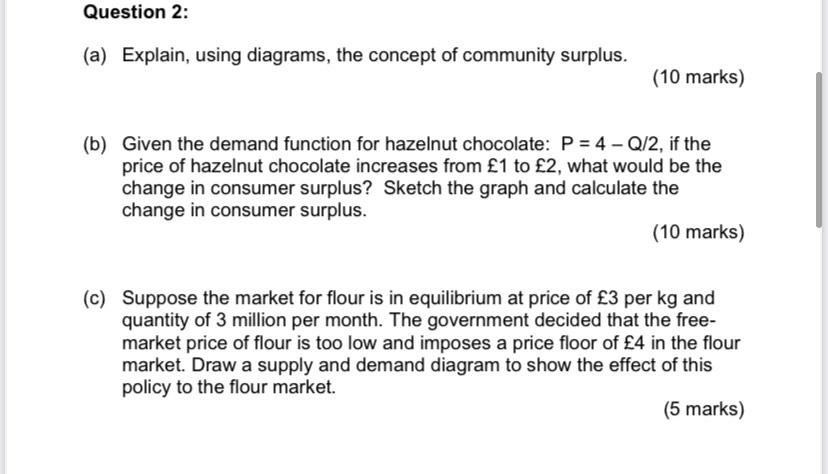 Solved Question 2: (a) Explain, using diagrams, the concept | Chegg.com
