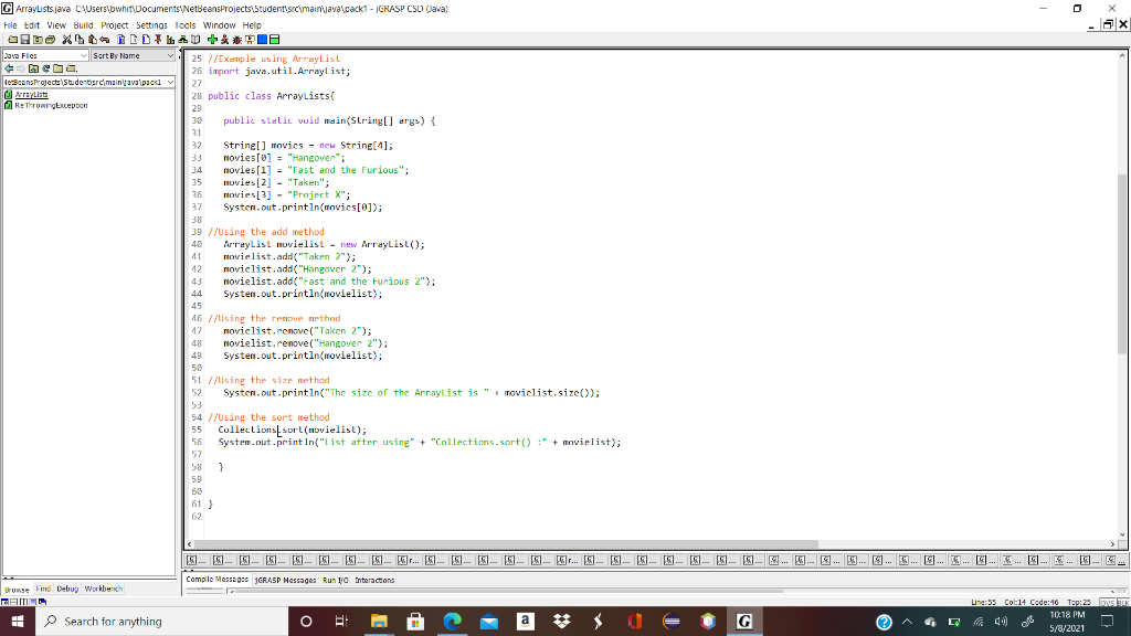 Solved My program ran perfectly until added the | Chegg.com