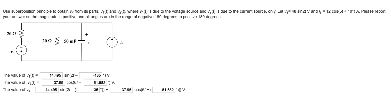Solved Use superposition principle to obtain Vx from its | Chegg.com