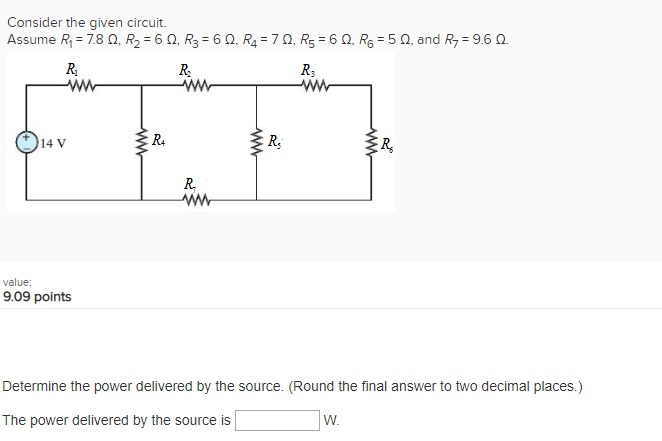 Solved Consider the given circuit. Assume R4 = 7.80, R2 = | Chegg.com