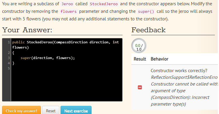 Solved You are writing a subclass of Jeroo called Bonus | Chegg.com