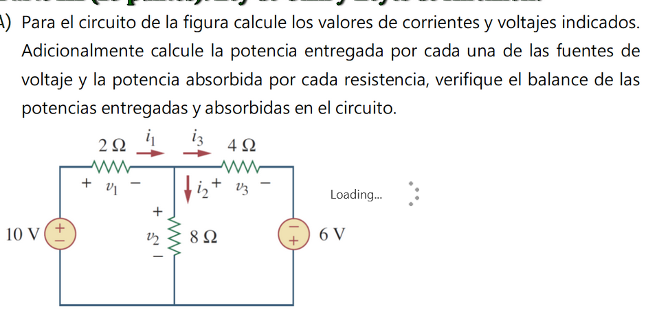 Solved Para el circuito de la figura calcule los valores de | Chegg.com