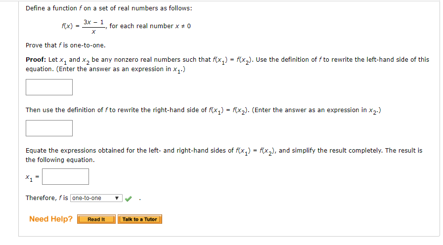 Solved Define a function f on a set of real numbers as | Chegg.com