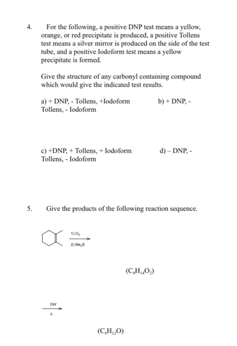 Solved 1 Give the product of each of the following | Chegg.com