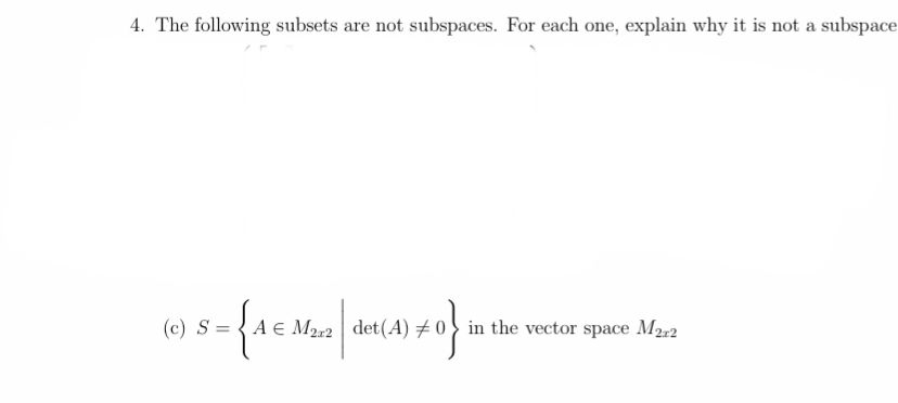 Solved TASK: answer the following linear algebra question | Chegg.com