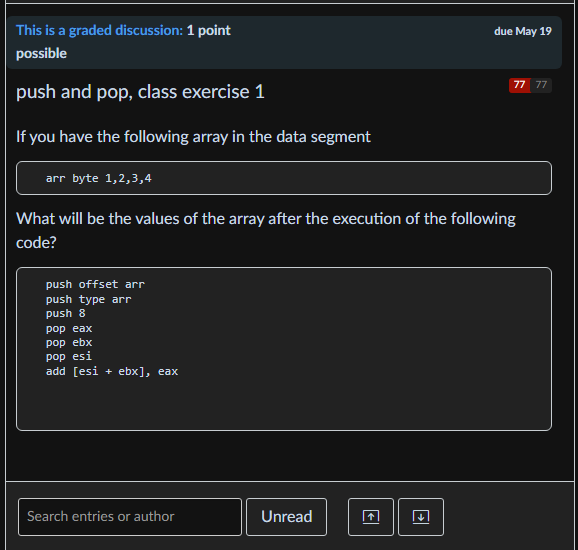 Solved This is a graded discussion: 1 point possible due May | Chegg.com