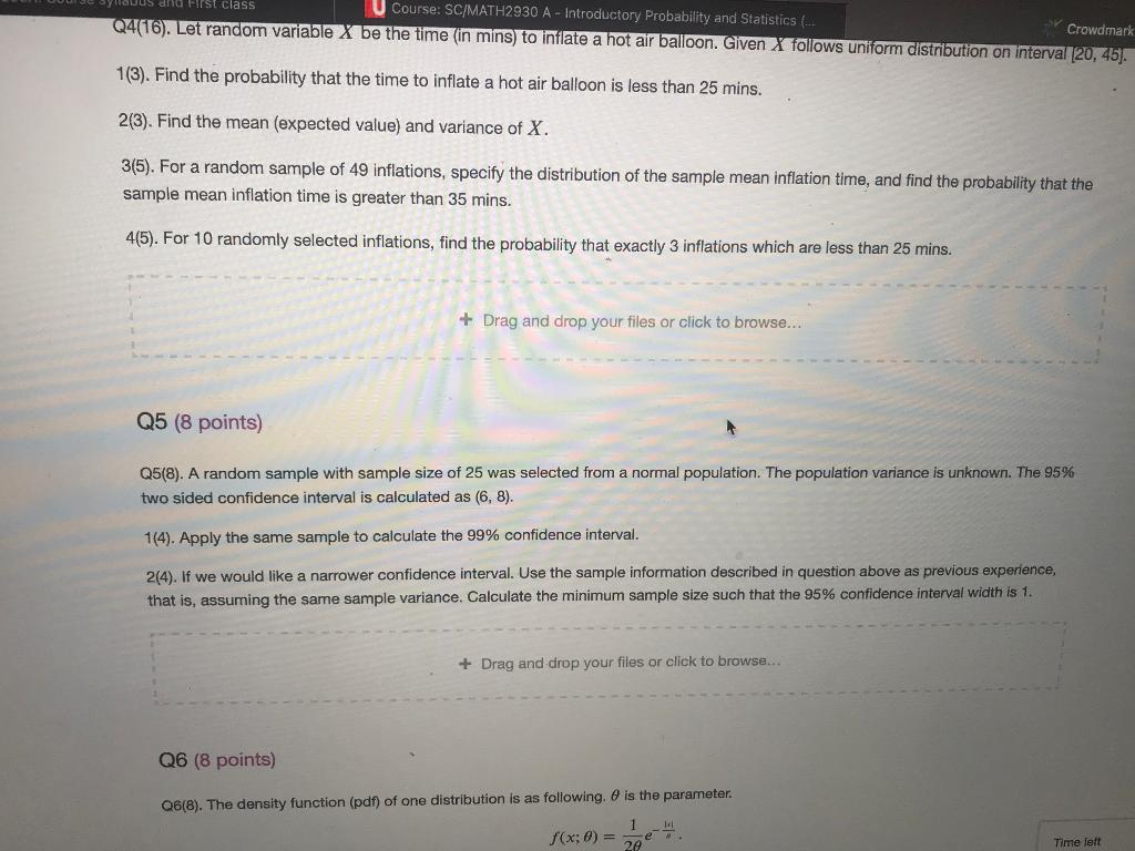 Solved and First Class Course: SC/MATH2930 A - Introductory | Chegg.com