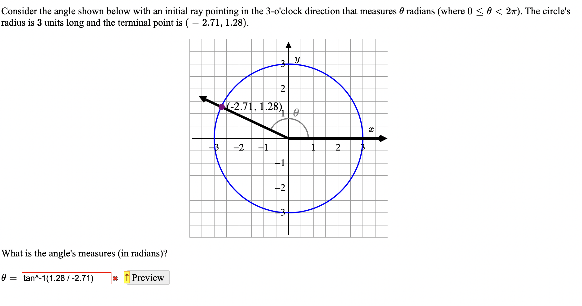 Solved Consider the angle shown below with an initial ray | Chegg.com
