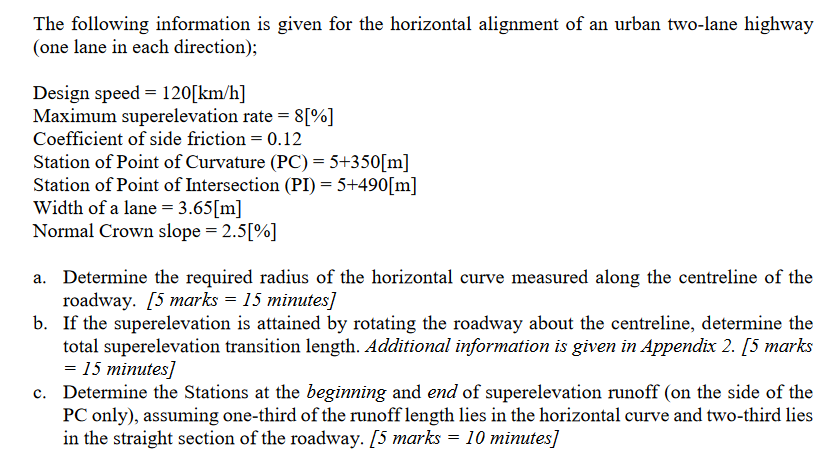 Solved The following information is given for the horizontal | Chegg.com