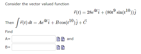 Solved Consider the vector valued function | Chegg.com