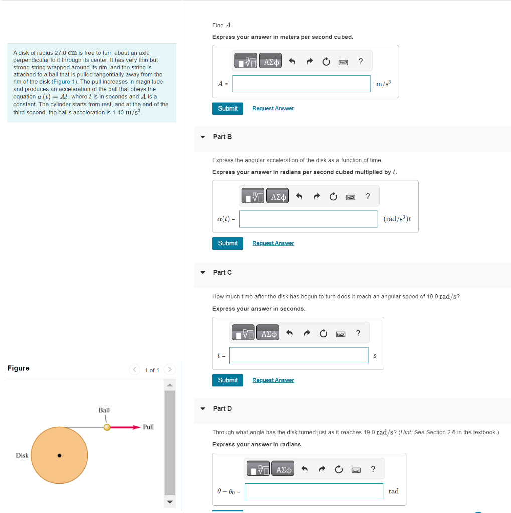 Solved Find A. Express your answer in meters per second | Chegg.com