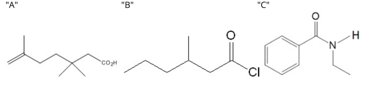Solved "A" "B" "C" H 'N CO2H CI | Chegg.com