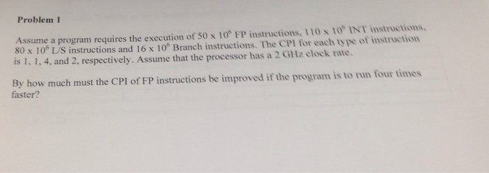 Solved Assume A Program Requires The Execution Of 50 Times 