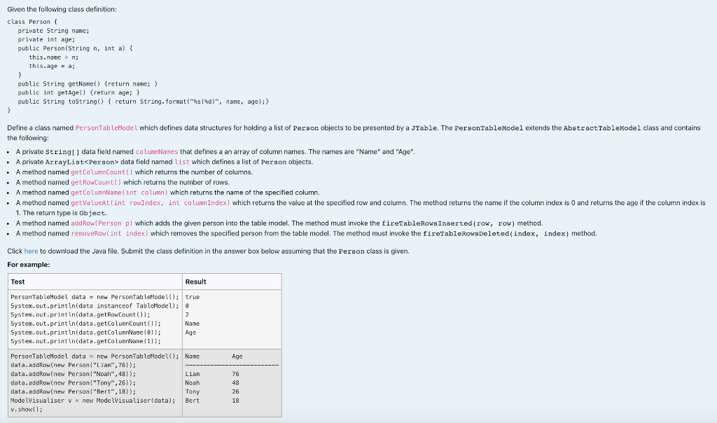 Consider the following java program: class | Chegg.com