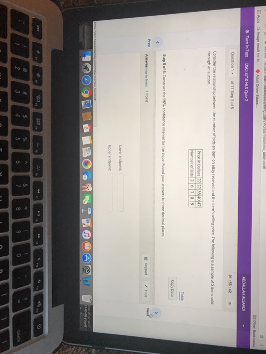 Solved Othe Turn in Test DSCI 3710 HLS Quiz 2 Question 1 | Chegg.com