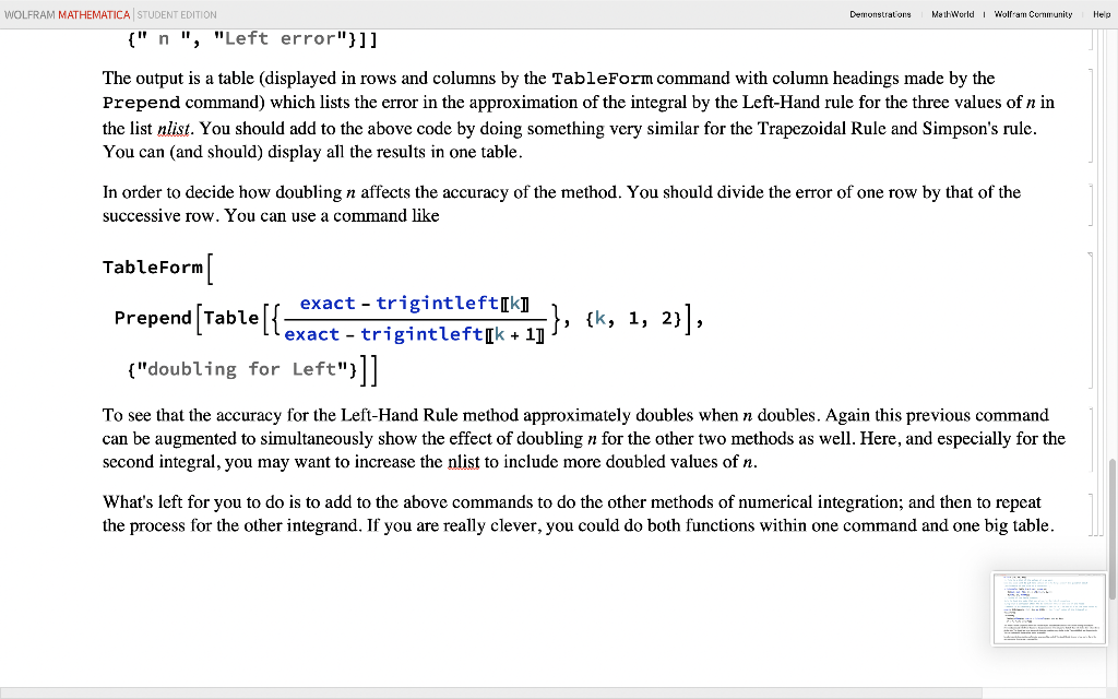 WOLFRAM MATHEMATICA STUDENT EDITION Demonstrations | Chegg.com