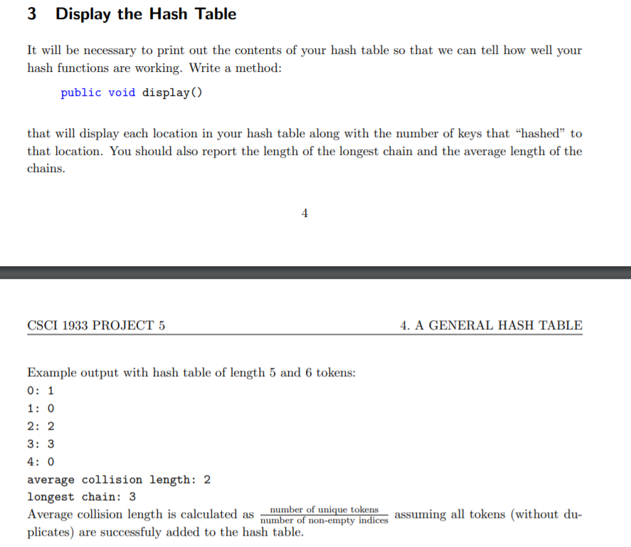 1 Build a Hash Table Create a hash table class public | Chegg.com