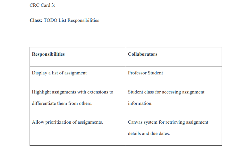 Solved Class: Student Responsibilities Class: Assignment | Chegg.com