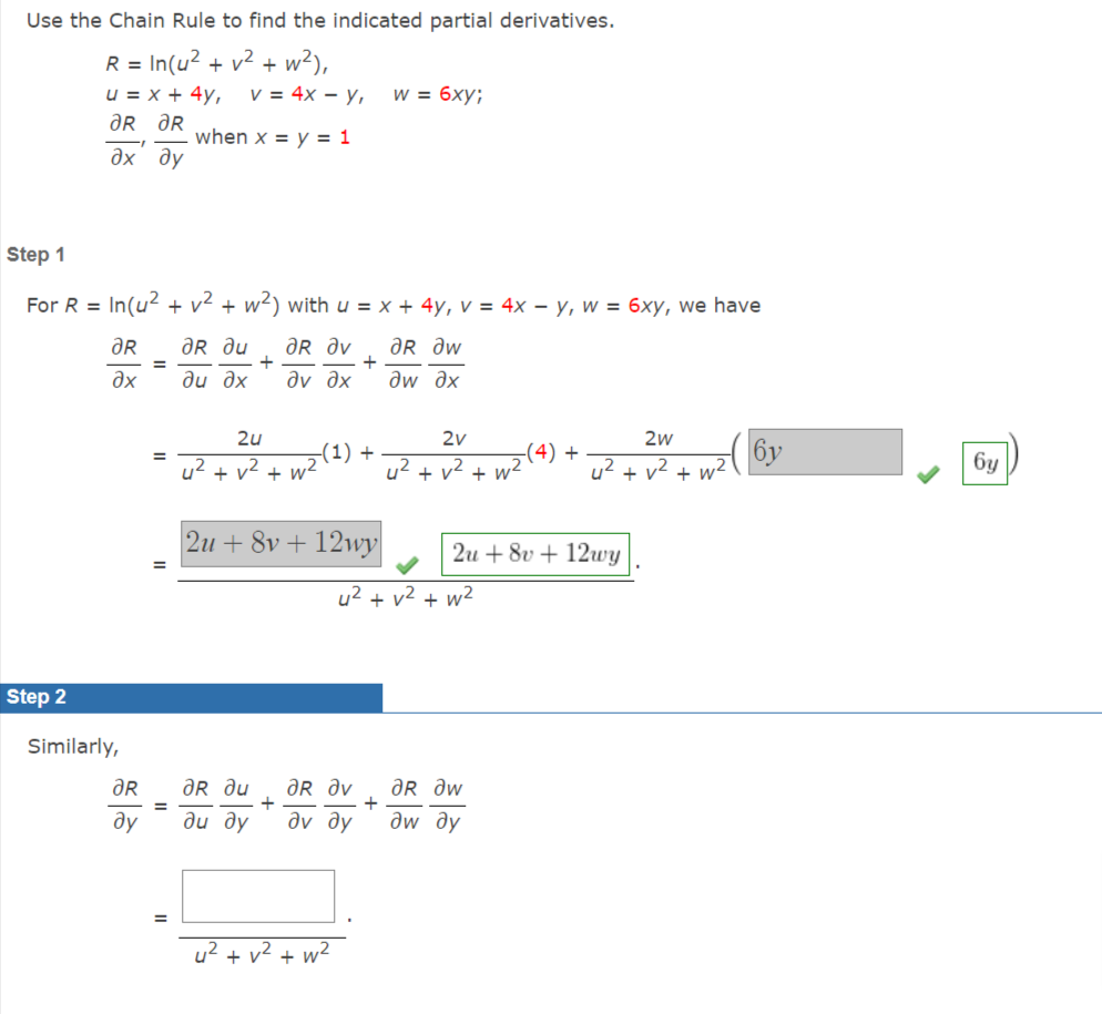 Solved Use the Chain Rule to find the indicated partial | Chegg.com