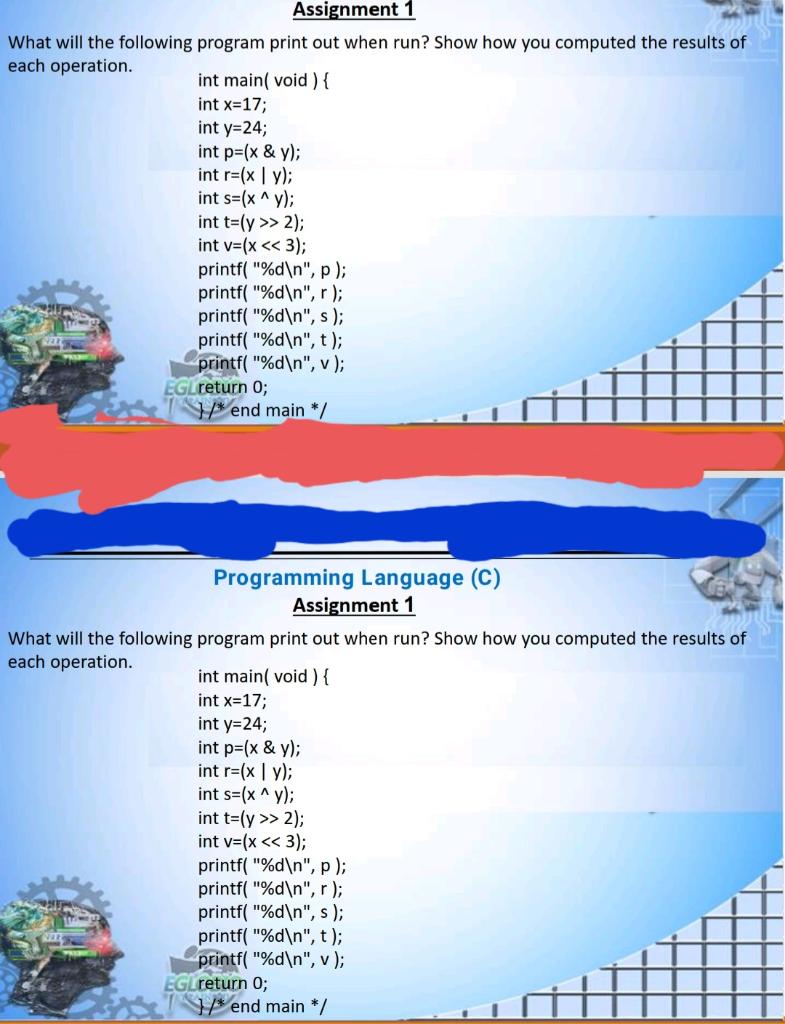 Solved Q3: what is the output of the following C program | Chegg.com