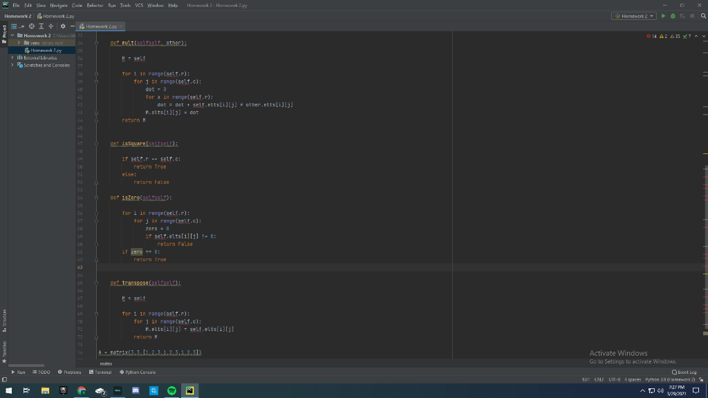 Solved I need help explaining exactly what my code is | Chegg.com
