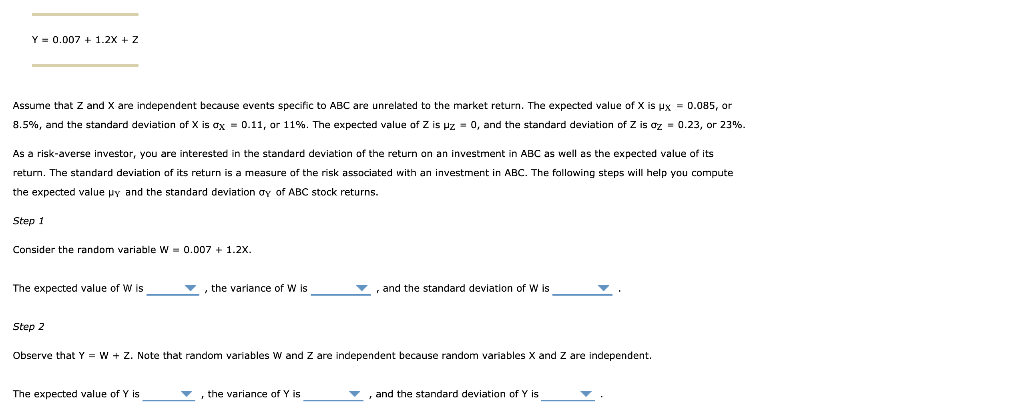 4. Expected value and variance of the sum of two | Chegg.com