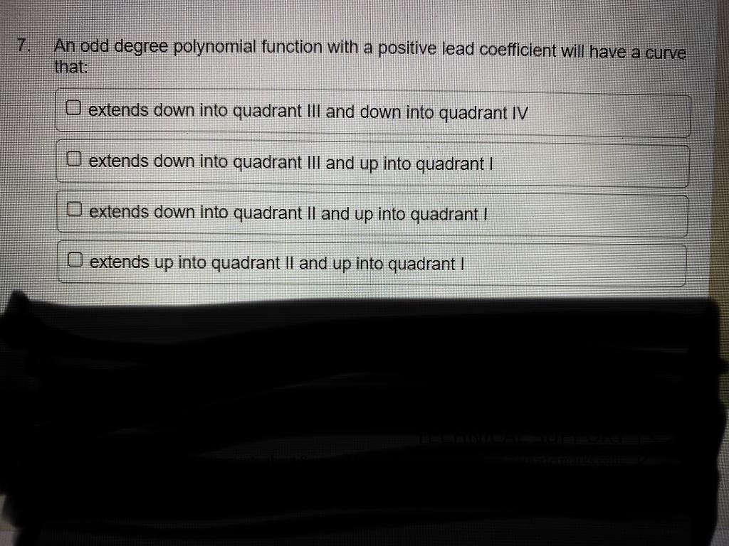 Solved An odd degree polynomial function with a positive | Chegg.com
