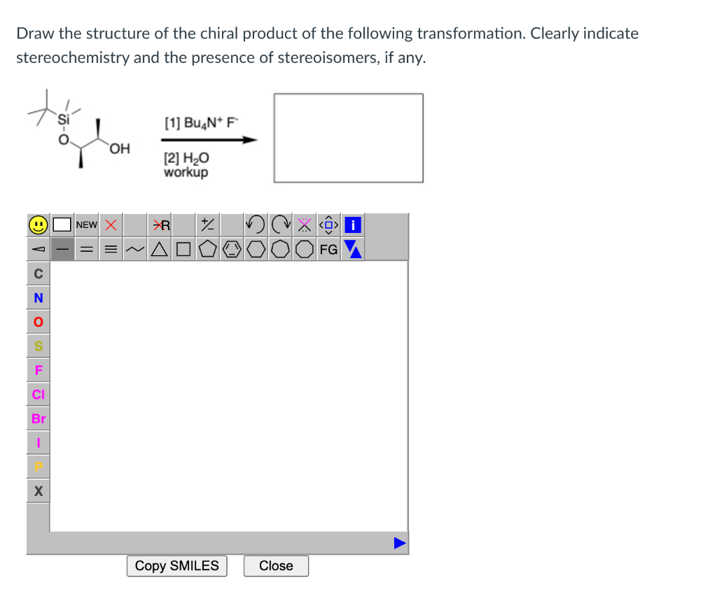 Solved Draw the structure of the chiral product of the | Chegg.com