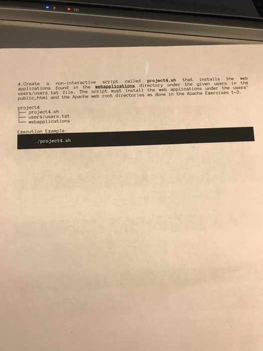 Solved CIS440 PROJECT All seripts below must work under the | Chegg.com