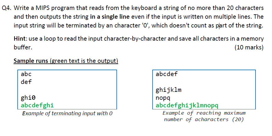 Solved Q1 Write A Mips Program That Prompts The User For A 