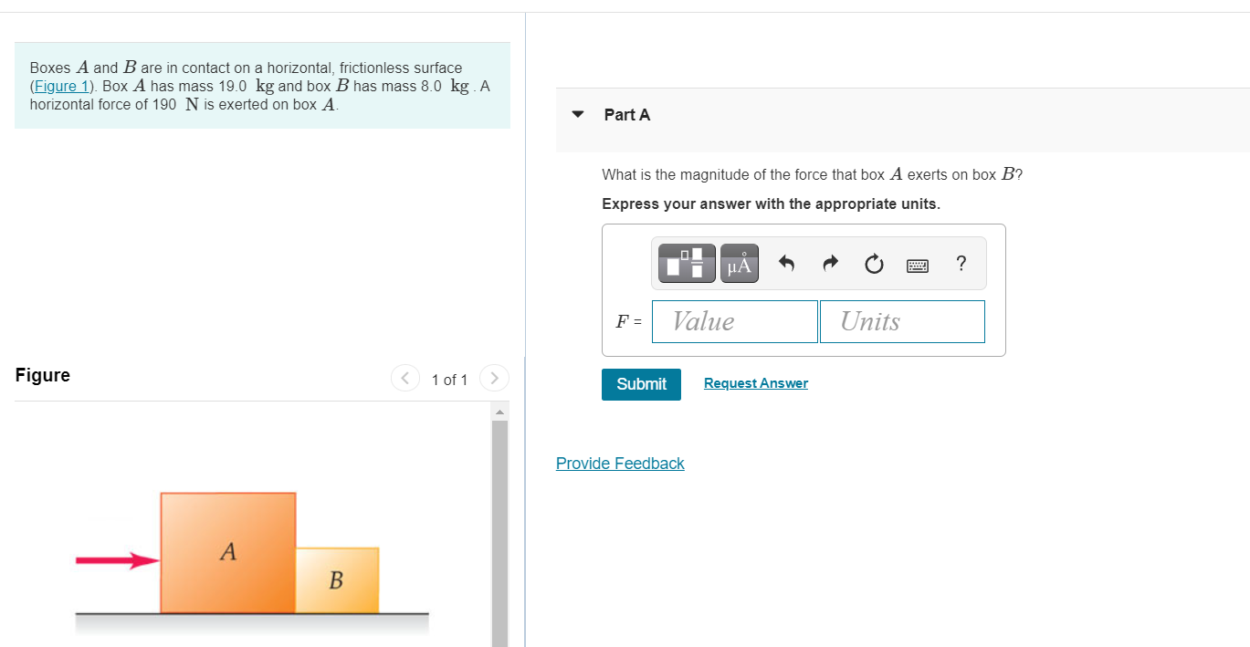 Solved Boxes A and B are in contact on a horizontal, | Chegg.com