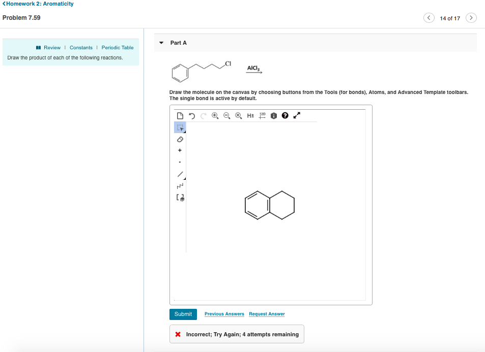 Solved Homework 2: Aromaticity Problem 7.59 14 of 17 Part A | Chegg.com