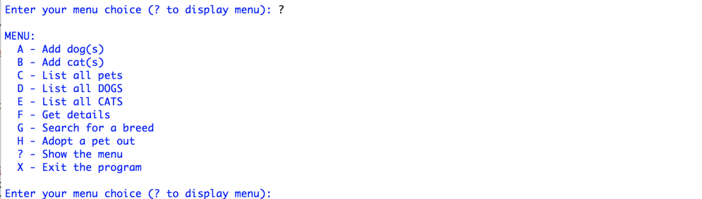 Solved Create a Python parent class named Pet and two sub | Chegg.com