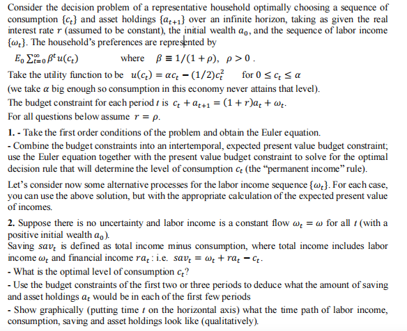 Consider the decision problem of a representative | Chegg.com