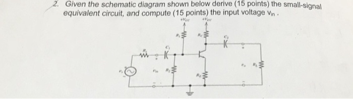 Solved Given the schematic diagram shown below derive (15 | Chegg.com