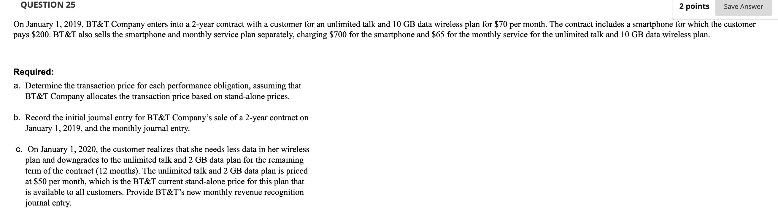 Solved Required: a. Determine the transaction price for each | Chegg.com