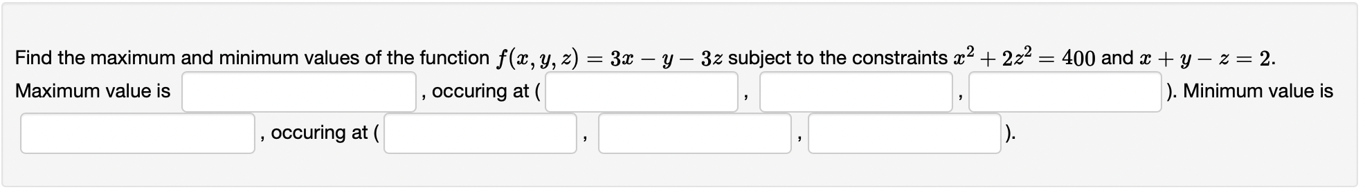 Solved Find the maximum and minimum values of the function | Chegg.com